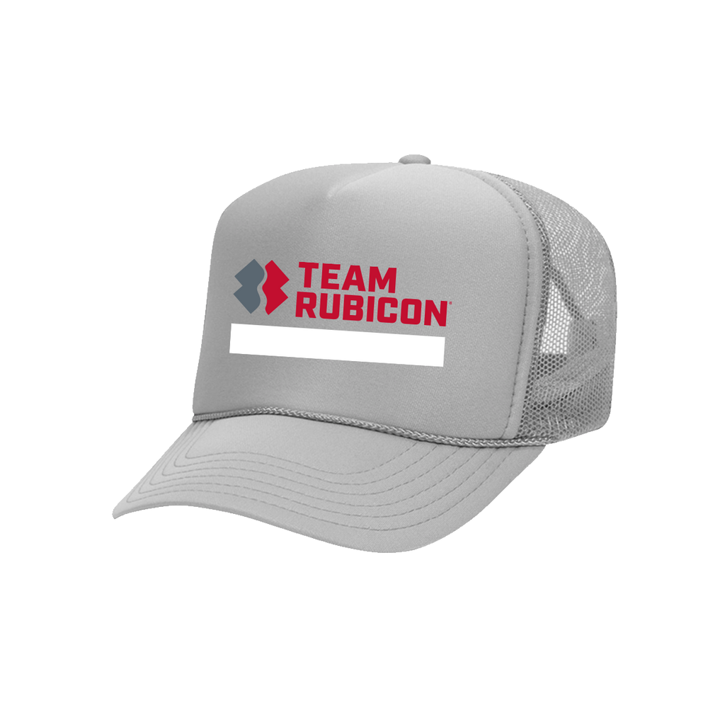 Grey Trucker Foam Hat