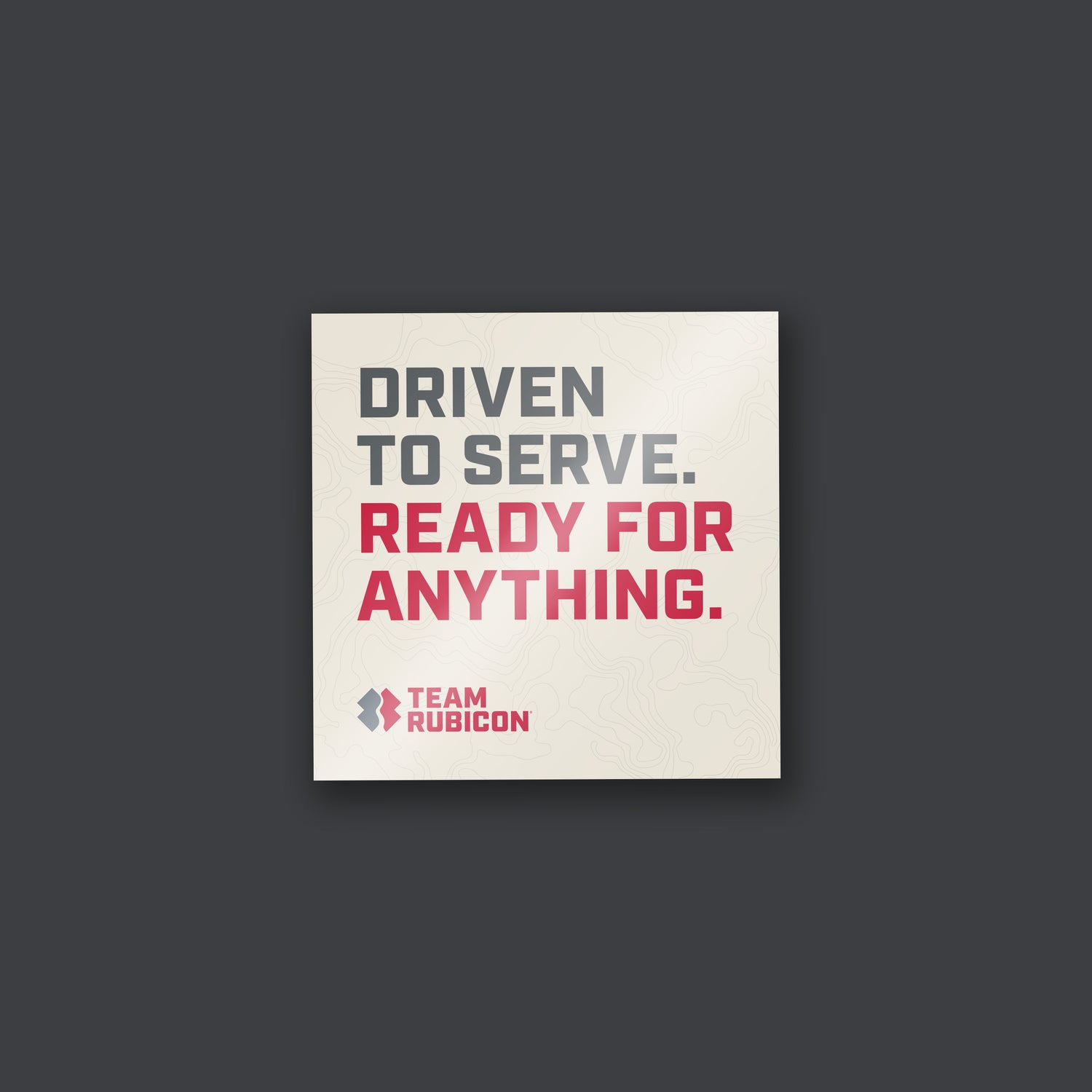Team Rubicon Driven To Serve Sticker