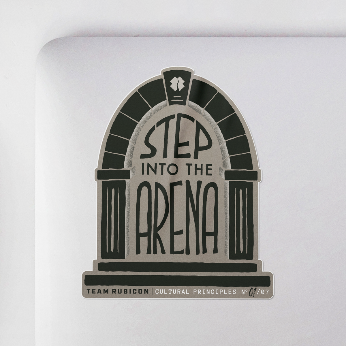 Step Into The Arena Sticker – Team Rubicon